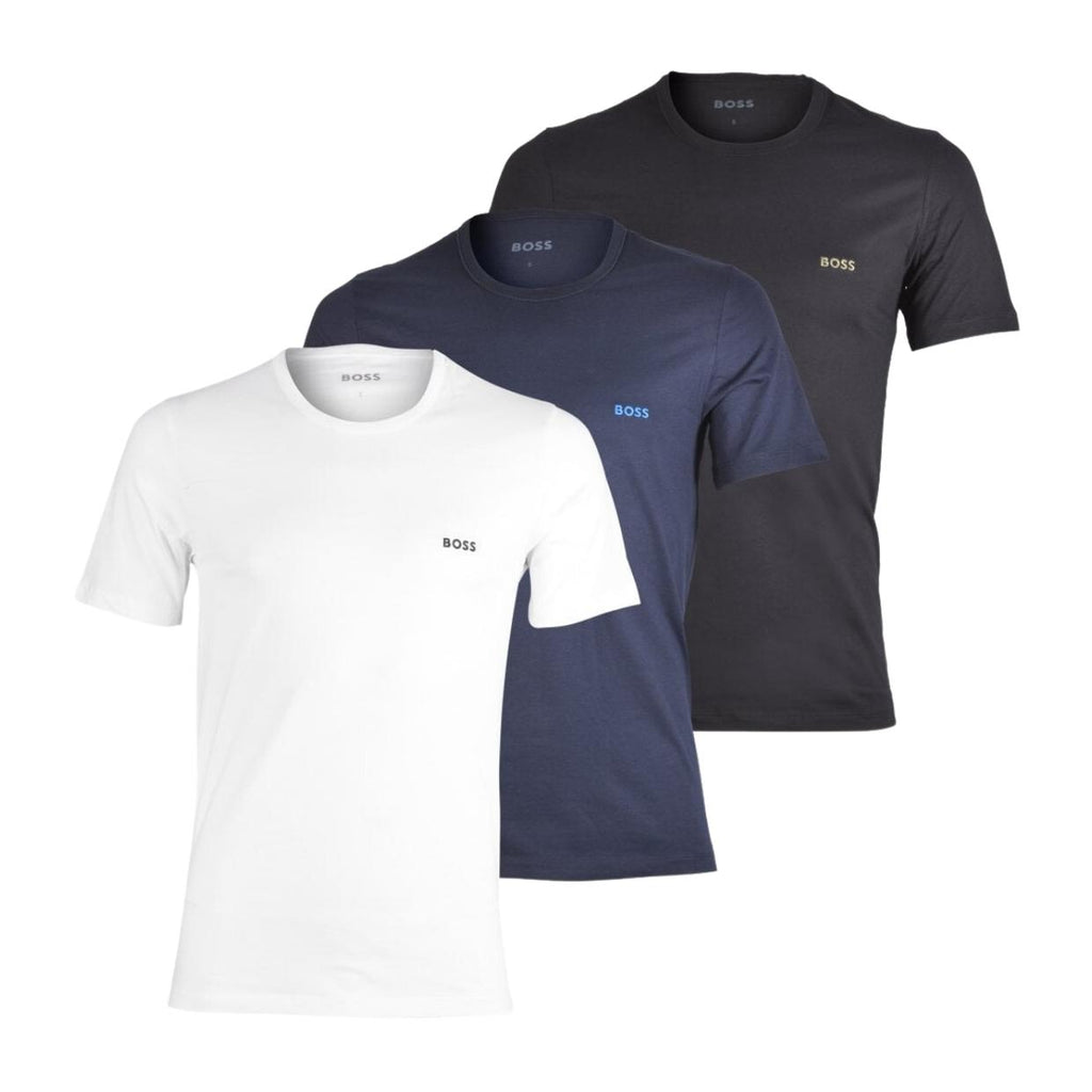 BOSS Embroidered Logo Three Pack T-Shirt – RD Designer Wear
