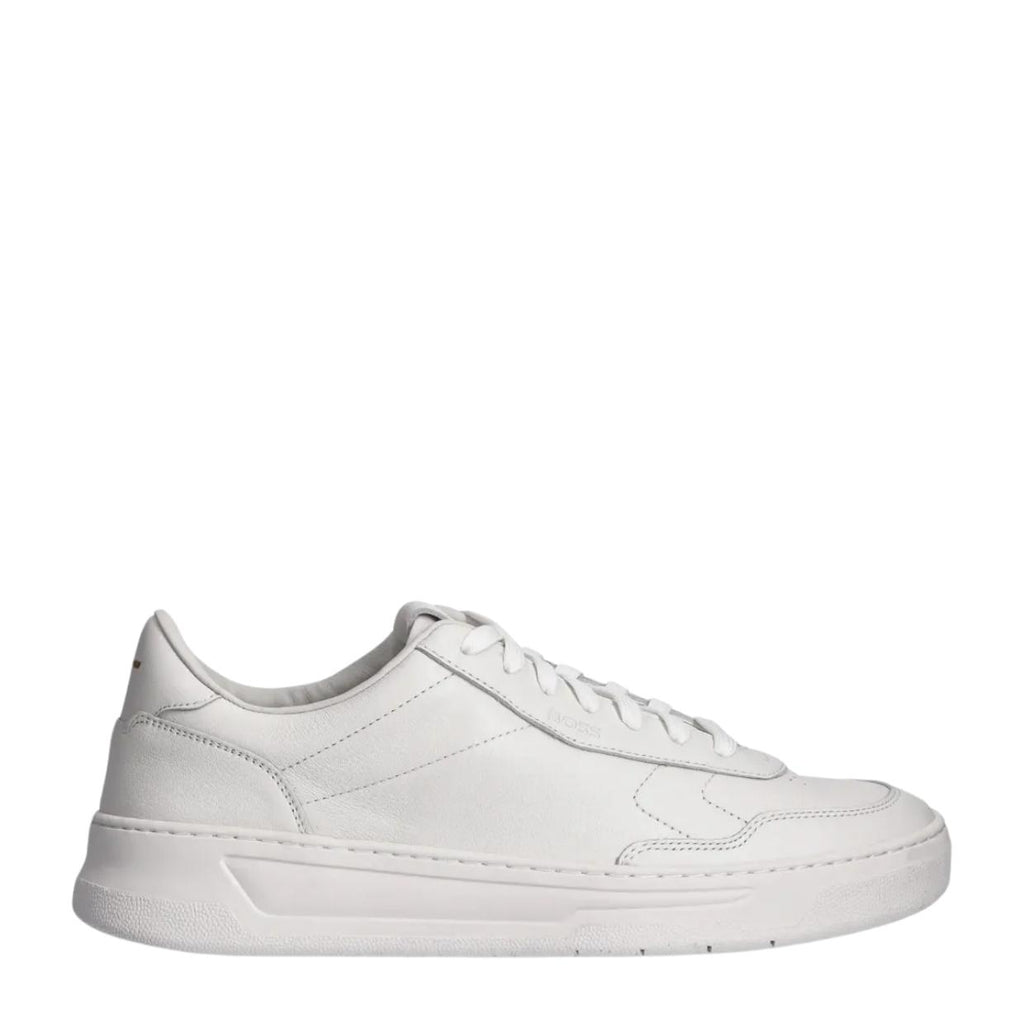 BOSS Baltimore White Leather Trainers | Buy Online at Retro De...