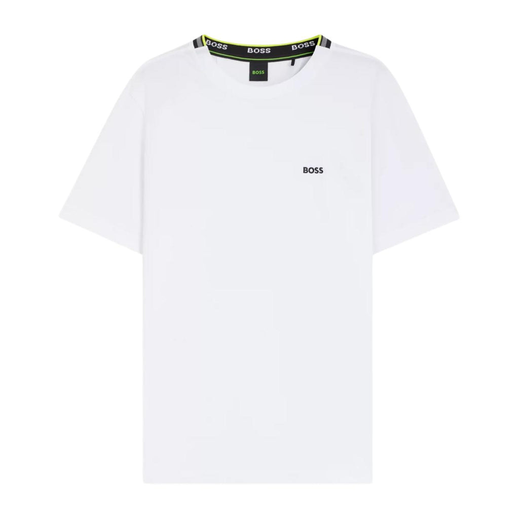 BOSS Taddy Regular Fit White T-Shirt | Buy Online at Retro Des...
