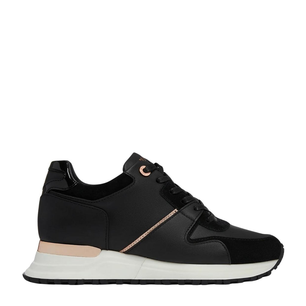 Miss Mallet Almorah Black Rose Gold Trainers – Retro Designer Wear